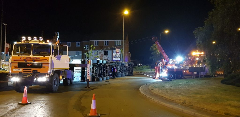 HGV rollover - RS Recovery